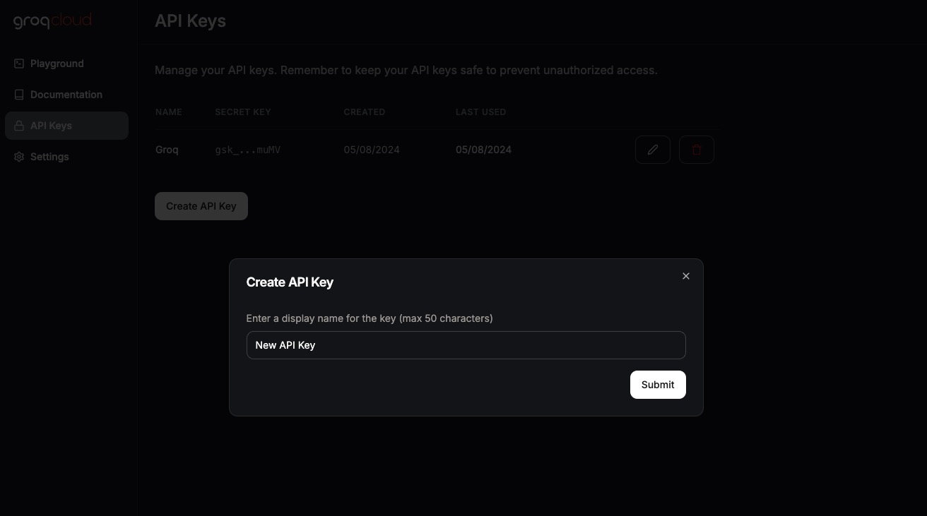 Tạo tài khoản OpenAI - TogetherAI - GroqAI và lấy API Key